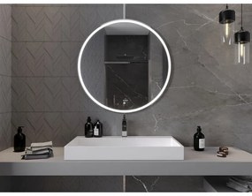 Mexen Gobi, LED kulaté koupelnové zrcadlo s podsvícením 90 cm, 6000K, ochrana proti zamlžování, 9801-090-090-611-00
