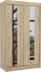 ADRK Furniture Skříň posuvná se zrcadlem BALTON 120 ADRK-SW-BAL-S-120