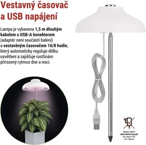 EMOS Bílá LED pěstební lampička 5W Z7901