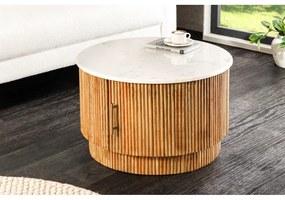 Massive home | Stylový konferenční stolek TRESSA z mangového dřeva/mramoru