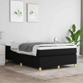 Box spring postel s matrací černá 120x190 cm textil 3269692