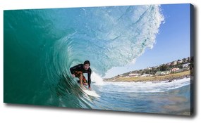 Wallmuralia Foto obraz na plátně Surfer na vlně 100x50