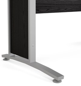 Kancelářský stůl Prima 80400/71 černý/stříbrné nohy