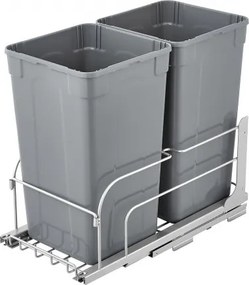 Výsuvný odpadkový koš VEVOR, 25,552 l × 2