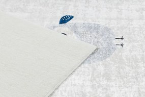 Dywany Łuszczów, Dětský kusový koberec Bambino 1161 Owls grey, 140x190, šedá, dětský pokoj