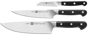 Zwilling Pro set nožů 3 ks, na zeleninu 9 cm, plátkovací 16 cm, kuchařský 20 cm, 38447-003