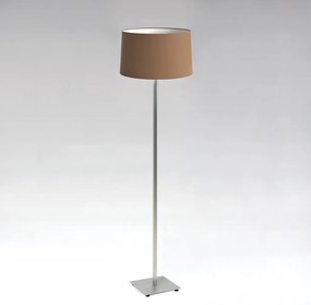 Kovová lampa s látkovým stínítkem Azumi Floor  Kovová lampa s látkovým stínítkem Azumi  Floor Noha: Nikl matný, Stínítko: Kužel mocha