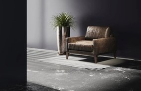 Vintage hnědé kožené křeslo MESONICA Musso Tufted
