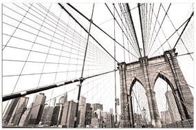 Obraz na plátně - Manhattan Bridge 1925A (90x60 cm  )