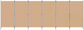vidaXL 6dílný paraván 520x180 cm textil [42039230] Barva: antracitová
