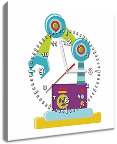 Gario Obraz s hodinami Robot Rozměry: 40 x 40 cm
