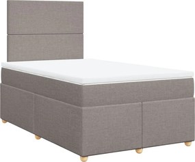 Box spring postel s matrací taupe 120x200 cm textil 3291244