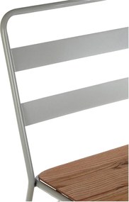 Šedá/v přírodní barvě jídelní židle z jilmového dřeva District – Premier Housewares