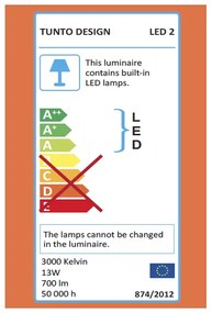 Tunto LED2/L2O/W Stojací lampa, bílá