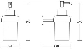 Mexen příslušenství, ZOJA dávkovač mýdla, zlatá, 70191388-50