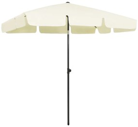 Plážový slunečník pískově žlutý 200 x 125 cm 314727