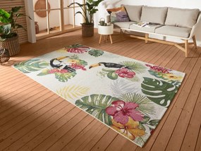 Hanse Home Collection koberce Kusový koberec Flair 105608 Tropical Dream Creme Multicolored – na ven i na doma - 200x285 cm