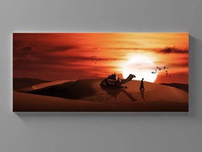Liox XXL Obraz velbloud v poušti Rozměr: 300 x 150 cm