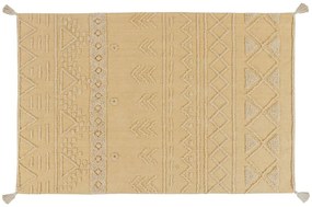 Lorena Canals koberec 140 x 200 kmenový vzor, medový - Re-Edition