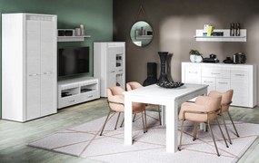 Casarredo - Komfort nábytek Obývací stěna, sestava NOBILIS s LED osvětlením, borovice sněžná