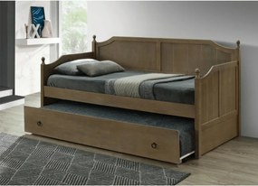 Postel s přistýlkou, 90x200, dub antický, BAROBA Kondela 0000296030