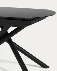 Rozkládací jídelní stůl s přídavnou deskou s keramickou deskou 100x130 cm Yodalia – Kave Home