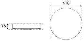 LED Stmívatelné stropní svítidlo VARIO LUMO LED/22/32W/230V pr. 41 cm IP44 bílá