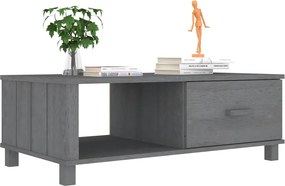 Konferenční stolek HAMAR tmavě šedý 100 x 55 x 35 cm borovice 340454