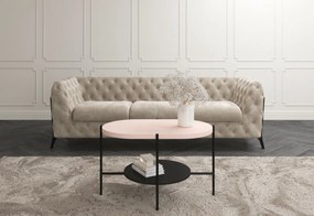 Konferenční stolek ARENA, 80x50x50, růžová/černá