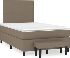 Box spring postel s matrací taupe 120x200 cm textil 3136425