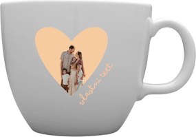 Personalizovaný MEGA XXL keramický hrnek 1 000 ml s výřezem fotky na podkladu