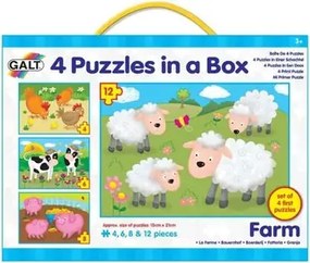 GALT 4 Puzzle v krabici - Farma / od 3 let