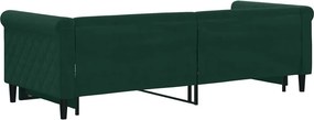 Válenda s přistýlkou tmavě zelená 80 x 200 cm samet 3197766