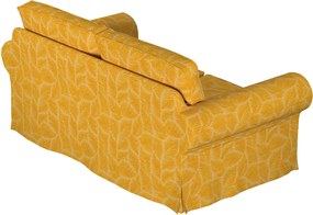 Potah na pohovku IKEA  Ektorp 2-místná, nerozkládací barva žlutá látka pletený vzor, vzorované