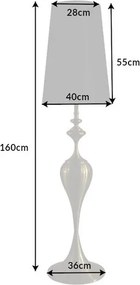 Stojanová lampa Lucy 160 cmzlatá