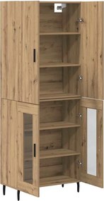 Vysoký bufet 2 ks Staré dřevo 69,5 x 34 x 180 cm 3403184