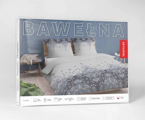 Detexpol Bavlněné povlečení 220x200 Bílé s ornamentem - orientální paisley vzor, 100% bavlna - 5338 B - Soft Meadow