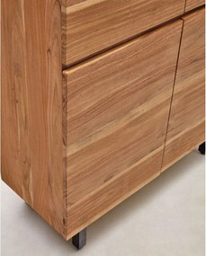 Komoda z masivu akácie v přírodní barvě 100x155x40,5 cm Uxue – Kave Home