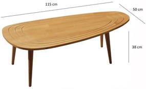 Designový konferenční stolek Garnet 115 cm teak