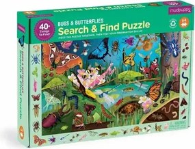 Mudpuppy Puzzle Brouci a motýli / 64 dílků / od 4 let