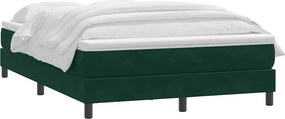 Box spring postel s matrací tmavě zelená 160x220 cm samet 3315978