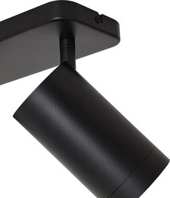 Moderní stropní svítidlo černé 3-světelné GU10 70mm - Jeana Luxe
