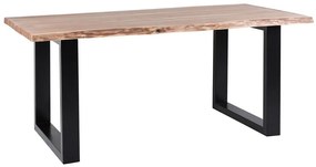 Dřevěný jídelní stůl 200 x 95 cm HEBY Beliani