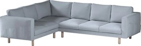 Potah na pohovku IKEA Norsborg rohová 5-místná barva modrá látka pletený vzor
