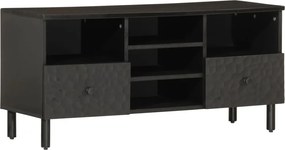 vidaXL TV skříňka 100 x 33 x 46 cm masivní mangovníkové dřevo [356909] Barva: Černá