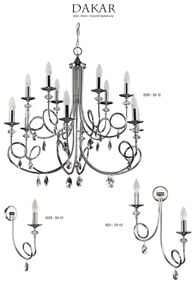 Jupiter 1600 - DK K1 CH - Nástěnné svítidlo DAKAR E14/40W