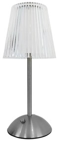 Stolní lampa Tacoma, 1x transparentní PVC stínítko, ch