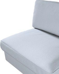 Potah na neskládací křeslo IKEA Kivik barva modrá látka pletený vzor