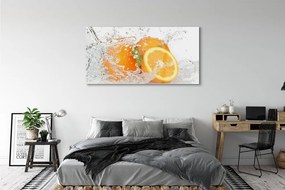 akrylový obraz Pomeranče ve vodě 140x70 cm