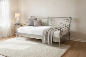 Nábytek ATIKA s.r.o. Kovový otoman BELLA Barevne provedení: černá, Rozměr: 90 x 200 cm